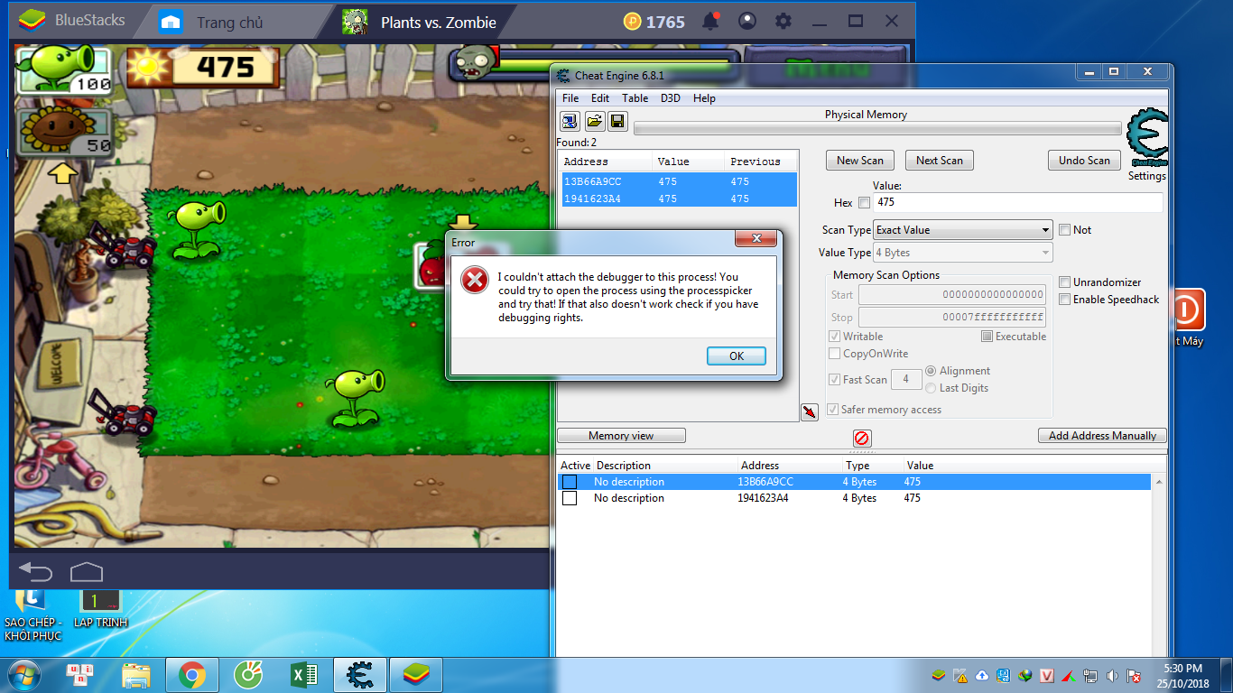 Cheat Engine :: View topic - VEH Debug error bluestack 4
