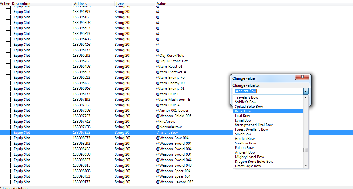 Cheat Engine View Topic Reference Master List In Each Dropdown Only Once