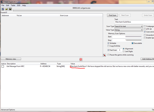 Cheat Engine View Topic Pointer Address Get Message From Npc Has The Problem