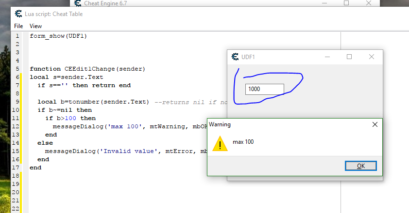Cheat Engine :: View topic - How to limit ceedit only numbers and only up to an x value?