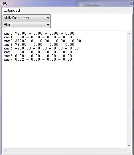 Cheat Engine View Topic Xmm Registers Float Etc