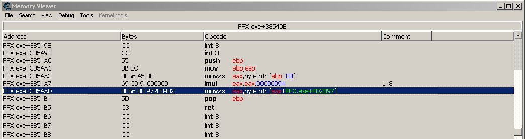 Cheat Engine :: View topic - Problematic opcode - changing pointer